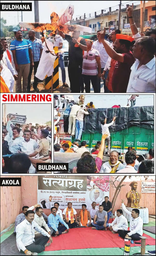 Maratha Reservation: Maratha Reservation Fire Spreads To Buldhana ...