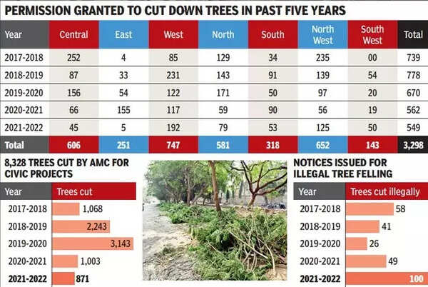 Ahmedabad: 242 trees to be cut for PPP road project | Ahmedabad News ...
