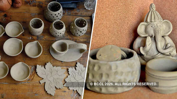 Sourabh Raaj Jain: Loved making diyas for Diwali this year - Times of India