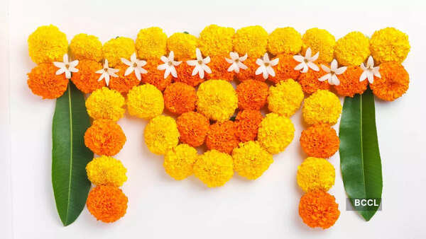 Diwali 2023: Eco-friendly rangoli design ideas made of flowers - Times ...