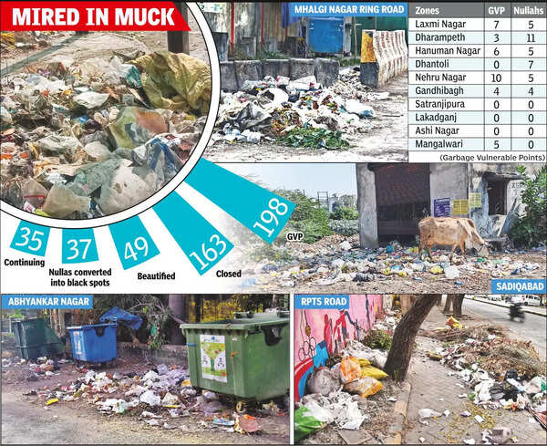 Nagpur Municipal Corporation: Dirty Picture: 163 Spots Mopped Up ...