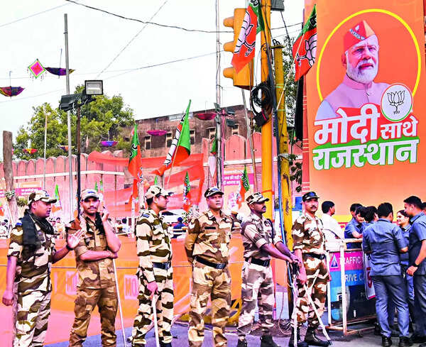 Modi Roadshow: Walled City turns saffron as Modi holds roadshow ...