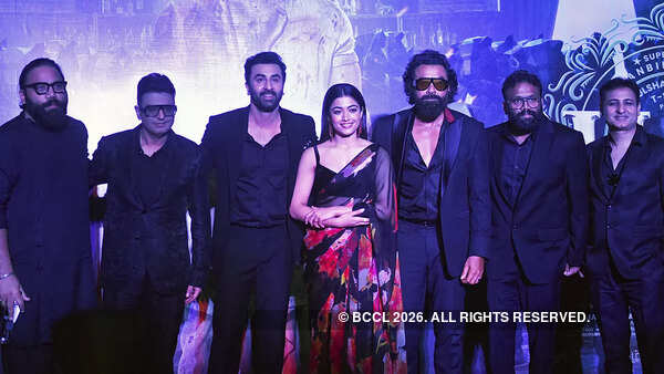 Ranbir Kapoor, Rashmika Mandanna and Bobby Deol visit Delhi for Animal ...