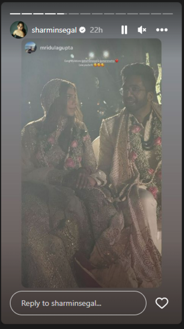 Sanjay Leela Bhansali's niece Sharmin Segal, ties the knot with Aman ...