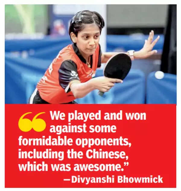 Paddler Divyanshi Bhowmick loves to punch above her weight | More ...