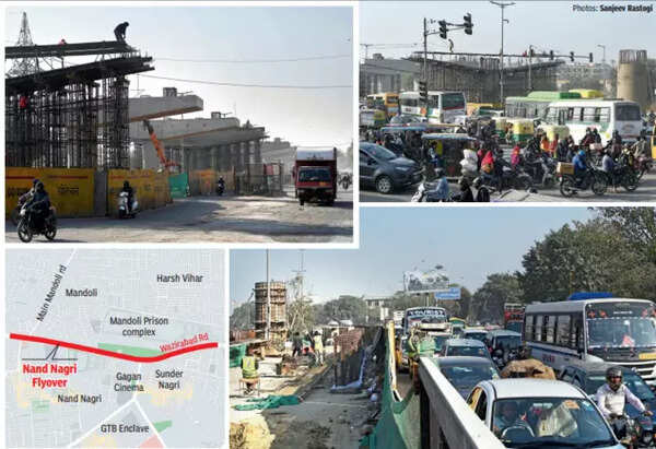 Key northeast Delhi flyover by July, traffic mess to haunt till then ...