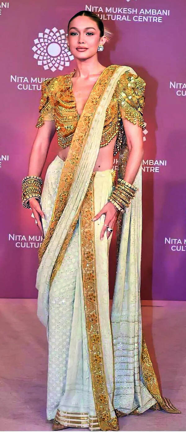 Adding drama to the drape: The sari gets a twist by Bollywood beauties | Hindi Movie News ...