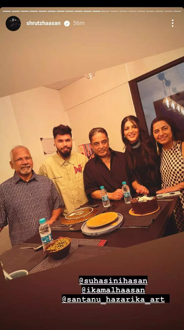 'Salaar' actress Shruti Haasan celebrates New Year with father Kamal ...