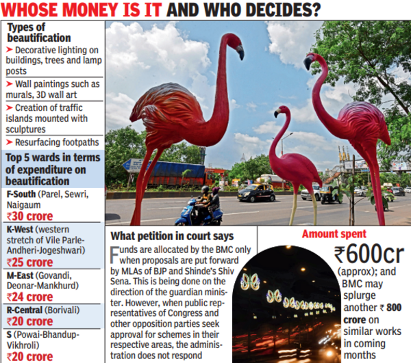 BMC: BMC ‘beautifies’ city with lights and art | Mumbai News - Times of ...