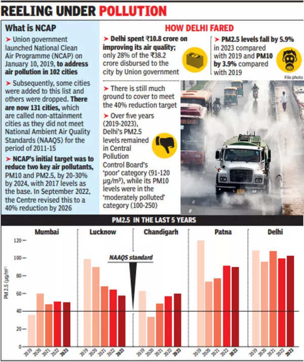 Delhi Air Pollution: Capital Fails to Meet Clean Air Targets | Delhi ...