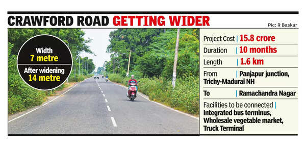 Crawford Road To Be Made 4-lane | Trichy News - The Times of India
