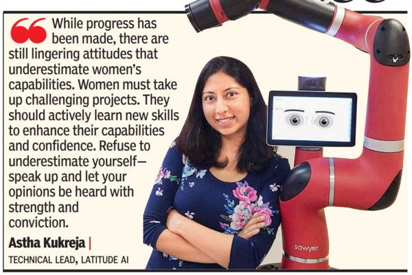 Astha Kukreja has papers and patent in control engineering - The Times of India