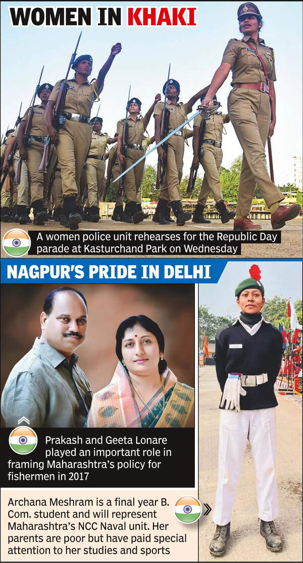 Republic Day Function: Kamptee girl, fisherman couple and Archana ...