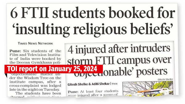 FTII: FTII Students Granted Interim Bail in Insulting Religious Beliefs ...