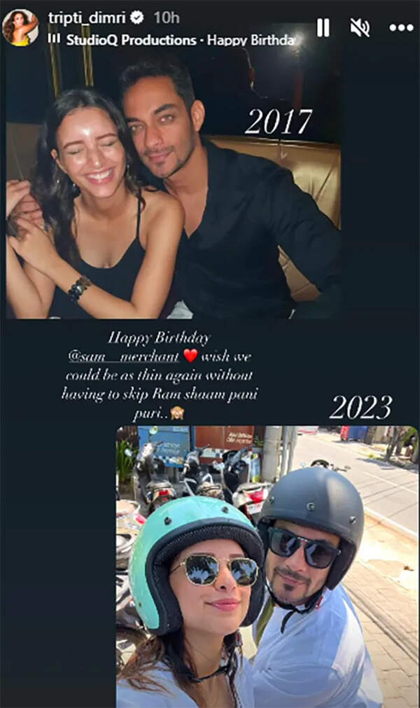 Triptii Dimri wishes Sam Merchant on his birthday with an adorable pic ...
