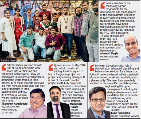 Alstom’s India engineers ensure trains globally run on time - The Times ...