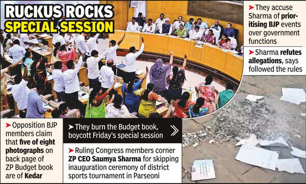 BJP: Opposition BJP Boycotts Budget Session in Nagpur ZP | Latest News ...