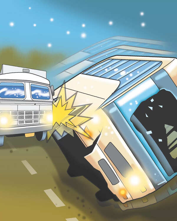 Bus Accident: Bus Accident: Two Killed, 30 Injured in Ahmedabad Collision | Ahmedabad News ...