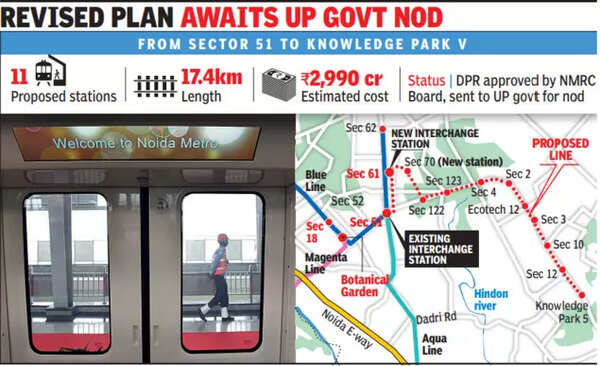Noida Metro News: Aqua Line to Greater Noida West set to have 2 ...