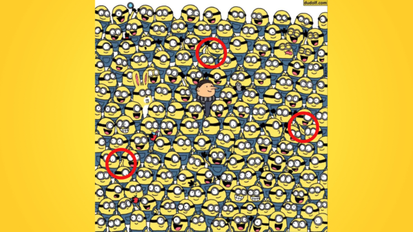 Test Your Observation Skills and Find the 3 Bananas Among These Minions ...