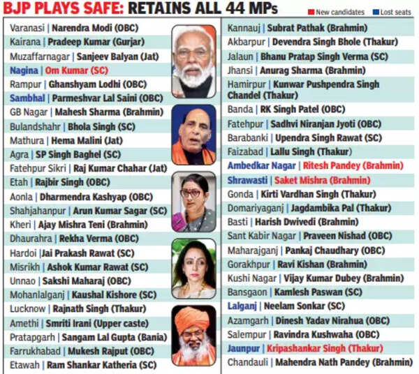 Ex-Maharashtra minister, former BSP MP in BJP's UP list | Lucknow News ...