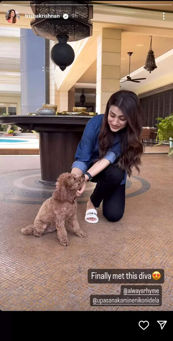 Trisha Krishnan shares sweet moments with Ram Charan and Upasana ...