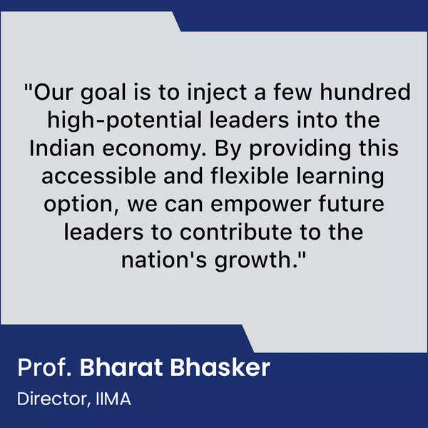 IIMA’s Online MBA Programme: Achieve your career goals without a career ...