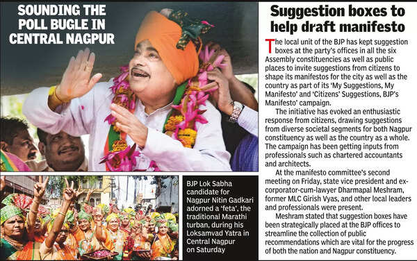 Nitin Gadkari: Drumrolls And Smiles As Gadkari Chooses Heart Of City To ...