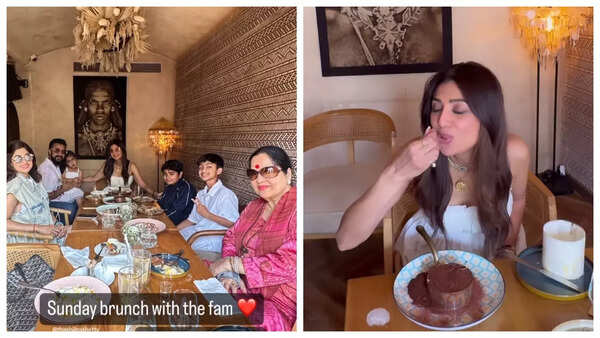 Shilpa Shetty enjoys Easter Sunday with family, indulging in delicious ...