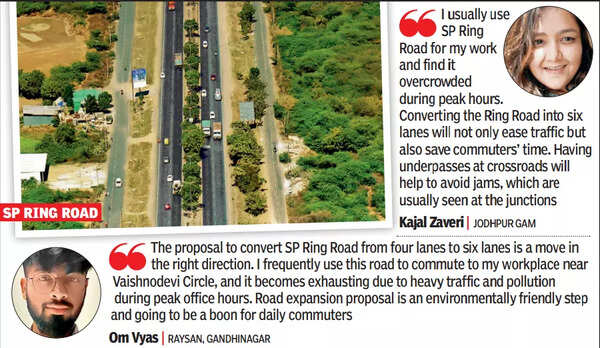 SP Ring Road: Ring Road Six-laning Gets Sped Up | Ahmedabad News ...