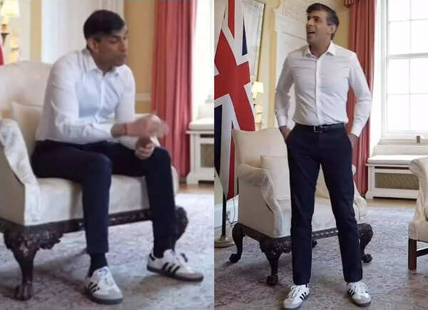 British PM Rishi Sunak just apologised for wearing Adidas Sambas, here ...