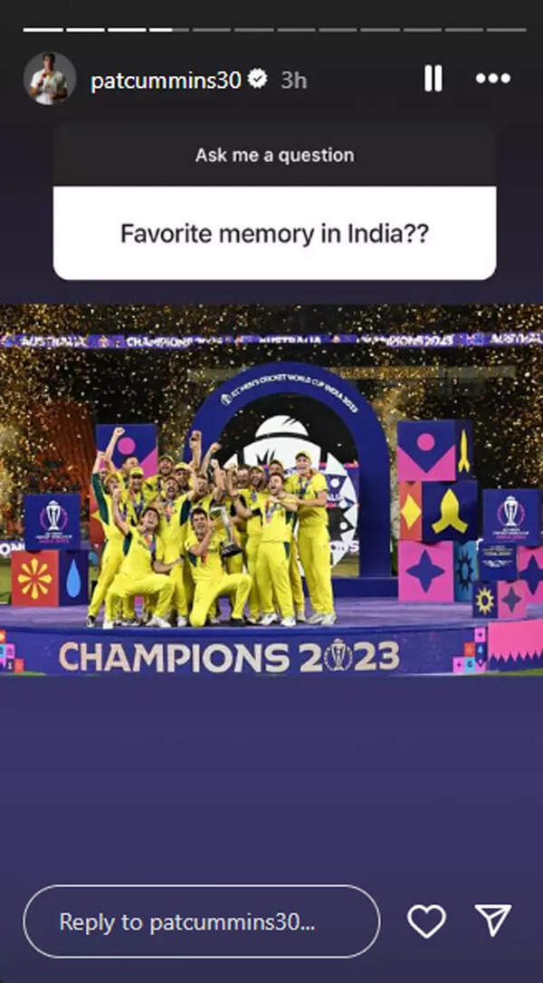 Pat Cummins reveals his favourite memory in India and it is ...
