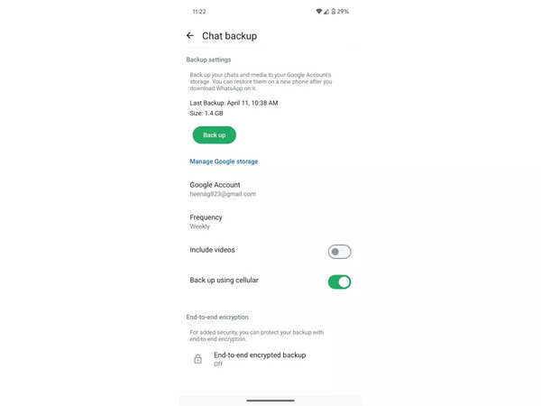 How to back up your WhatsApp chat history using your Google Account on ...