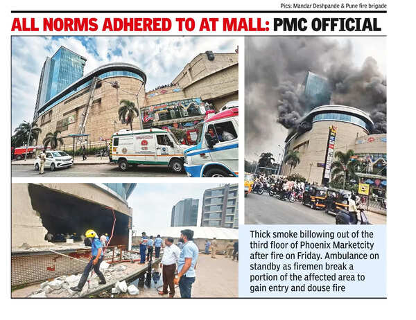 Fire: Afternoon Fire In Vacant Food Outlet Of Phoenix Marketcity Sparks ...