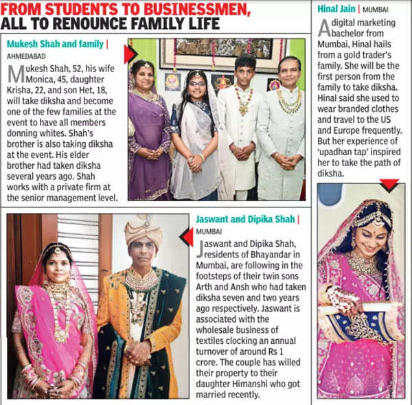 Jain Couples: Three Jain Couples To Follow Their Children Into Monkhood ...