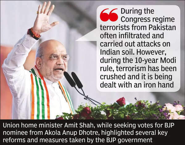 Amit Shah: Want ‘400 Paar’ For Bold Reforms, Not To Finish Quota: Shah In Akola | Nagpur News ...