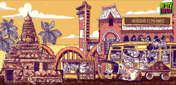 Chennai’s vibrant chaos inspires me to create art: Visual artist Bhavya Desai - Times of India