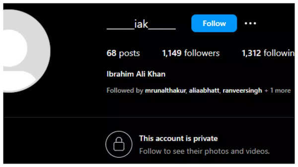Did you know Ibrahim Ali Khan has a PRIVATE Instagram account? Aryan ...