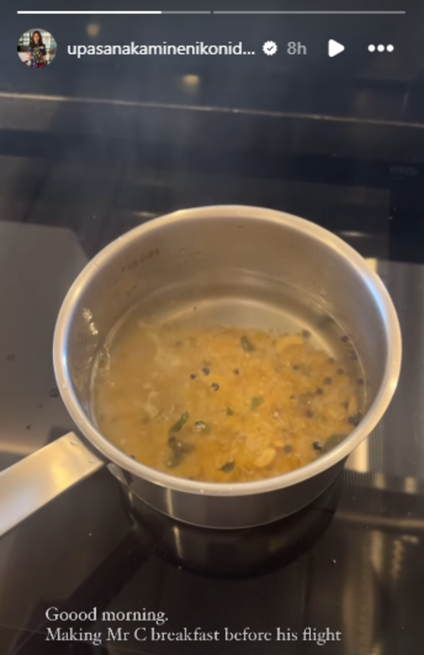 Upasana Konidela treats hubby Ram Charan to homemade breakfast before ...