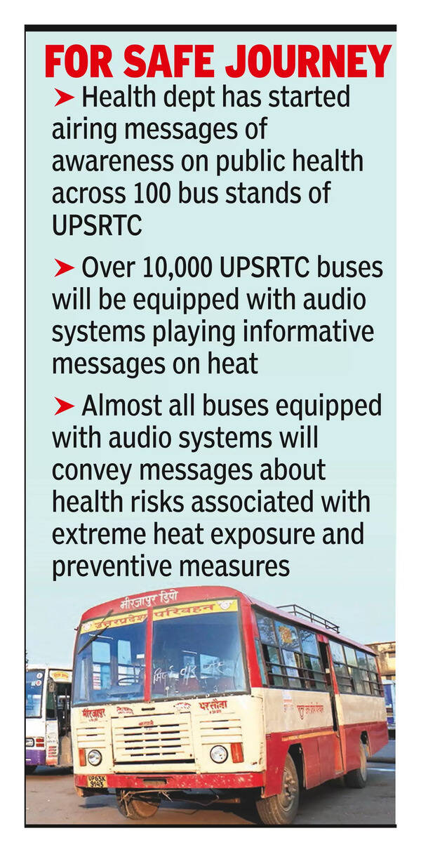 Heat Awareness Messages: UP buses to air heat awareness messages ...