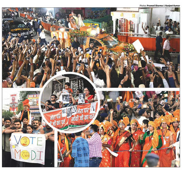 Modi: Modi's Roadshow in Patna Draws Thousands, Excitement Peaks as PM ...