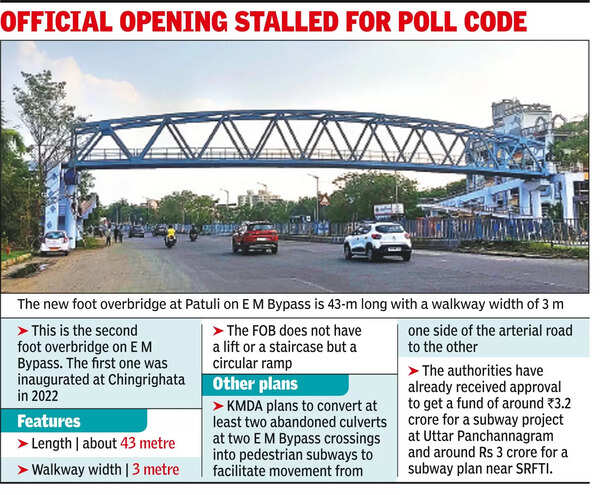 Patuli Foot Over Bridge: FOB opens at Patuli without inauguration ...