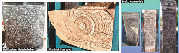 Telugu: Telugu, Kannada, Brahmi inscriptions found in state | Hyderabad ...