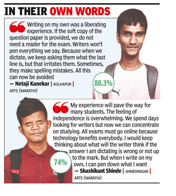 Computer-Based Exams: Exam taken via computer liberates 2 blind ...