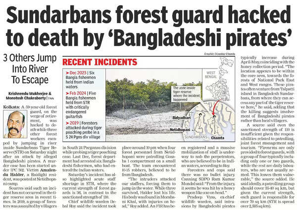 Forest Guard: Forest guard’s death: 3 Bangla men caught following honey ...