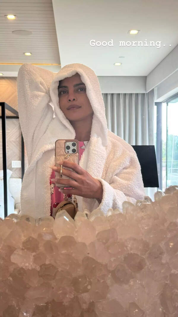 Priyanka Chopra Jonas no make-up morning selfie | - Times of India