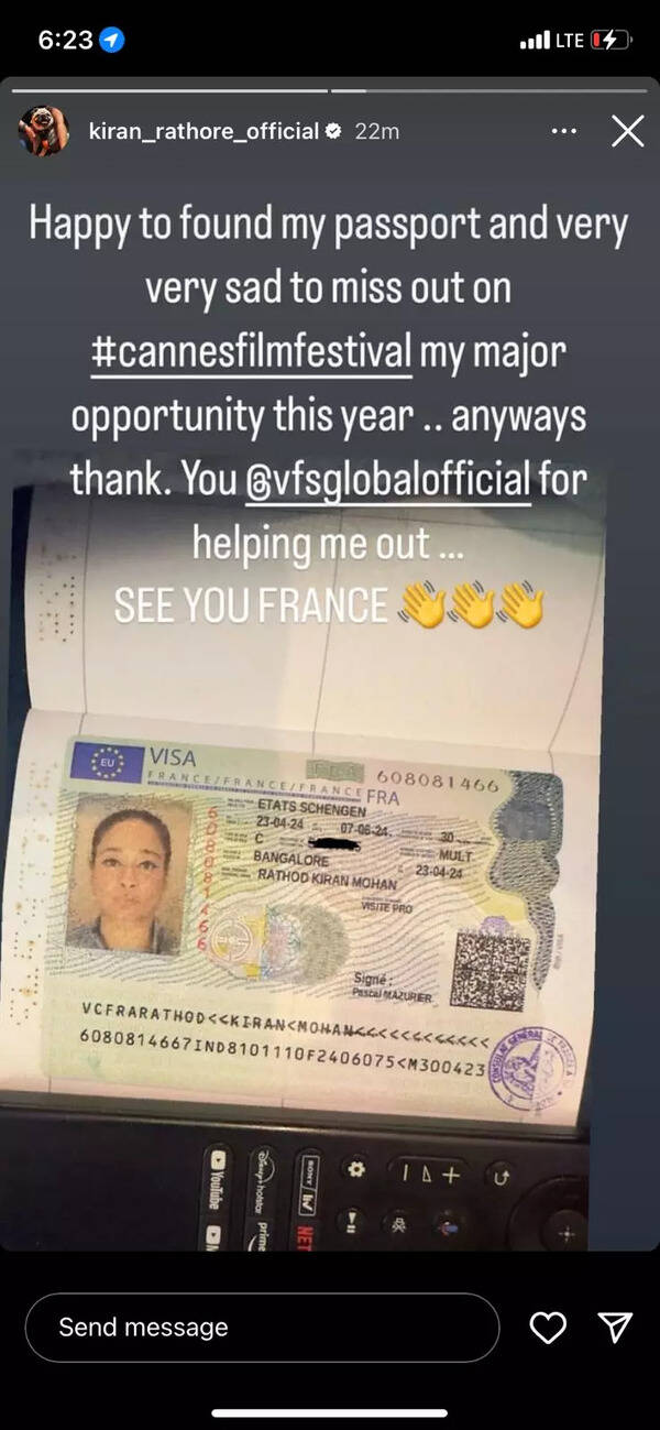 Kiran Rathore finds her missing passport; expresses gratitude to the ...
