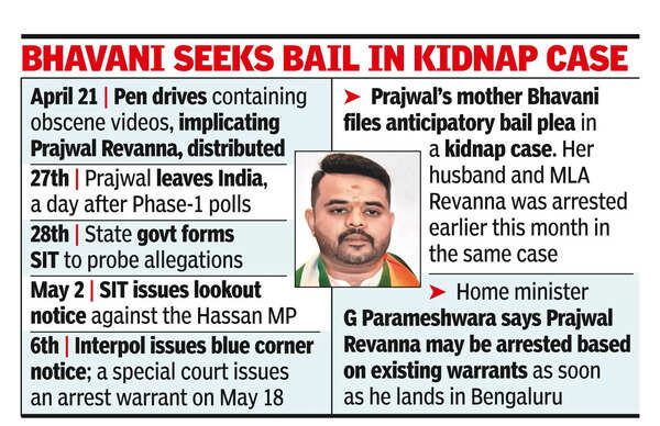 Prajwal Revanna to appear before SIT on May 31, apologises to family ...