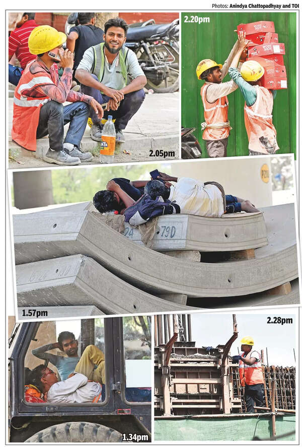 Construction Sites: Construction Workers Facing Heatwave Conditions at ...