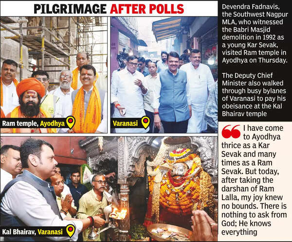 Devendra Fadnavis: Devendra Fadnavis’ Ayodhya-Kashi Tryst: From Kar ...